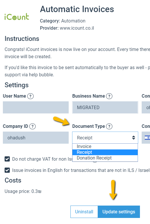 Automatic Invoices – PayMe Knowledge Center